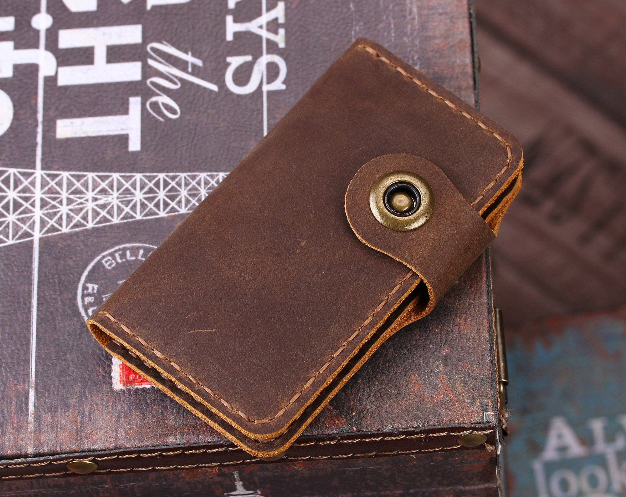 Peraonalized Key Holders Leather Key Cover Mens Leather Key | Etsy