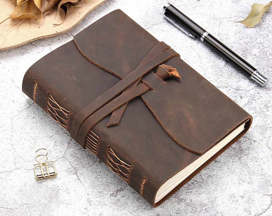 Personalized Leather Journal Leather Travel Writing Notebook - Etsy Canada