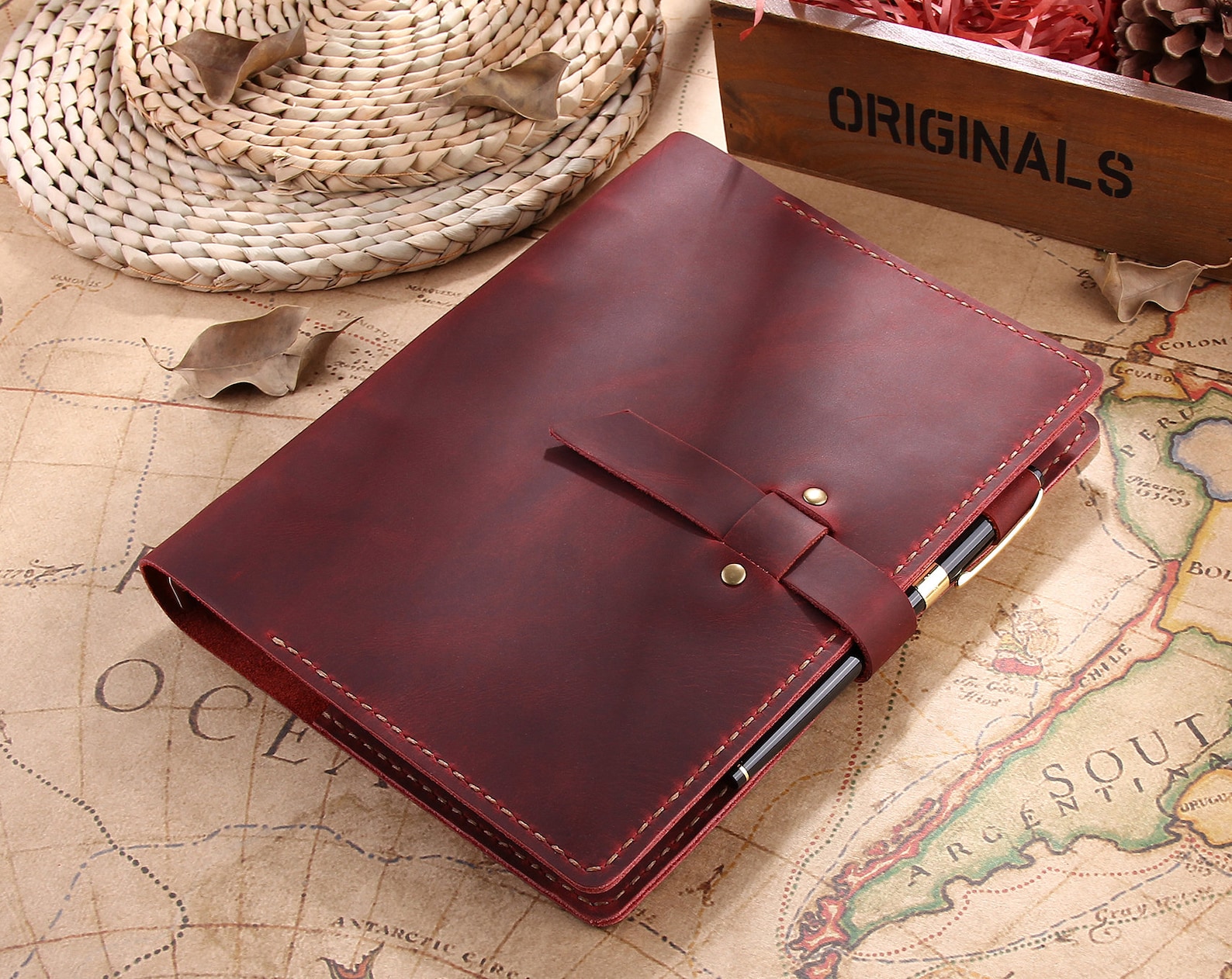 Vintage A5 Size Leather Traveler Journal Notebook Refillable | Etsy