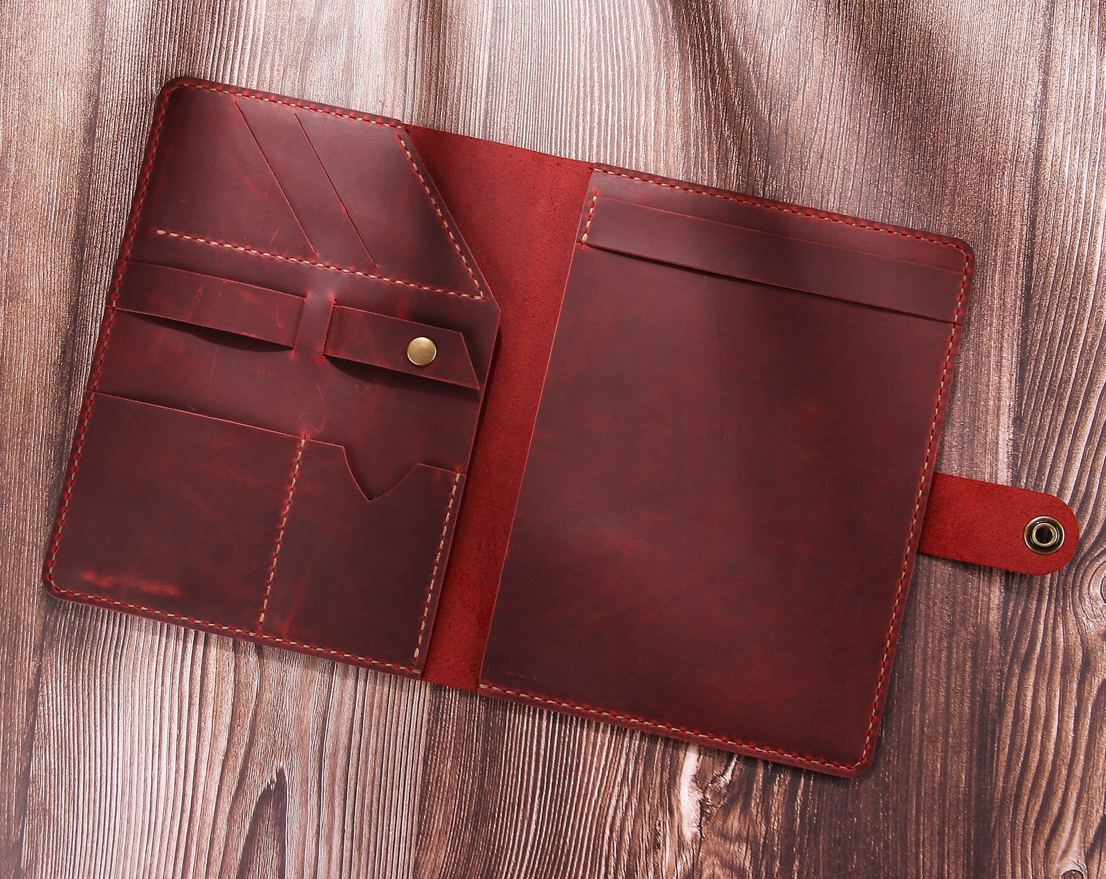 Personalized Leather A5 Portfolio,leather A5 Padfolio, Personalized ...