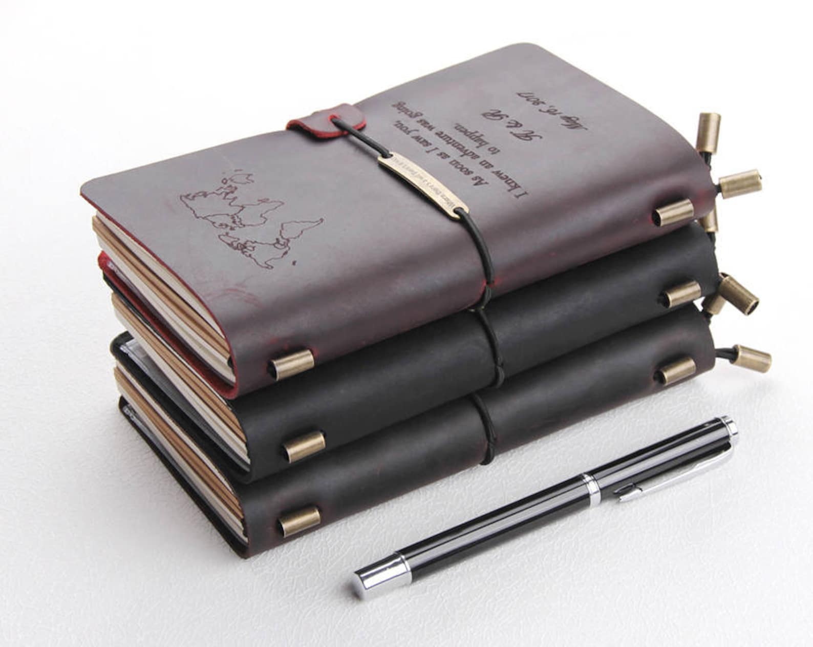 Handmade Leather Journals Custom Journals Leather Notebook - Etsy