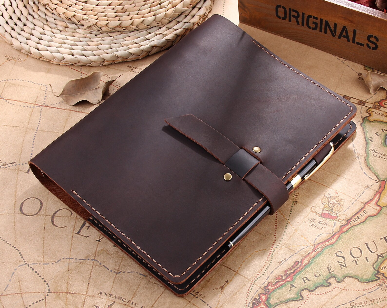 Personalized A5 Leather Organizer Agenda Custom Travel | Etsy