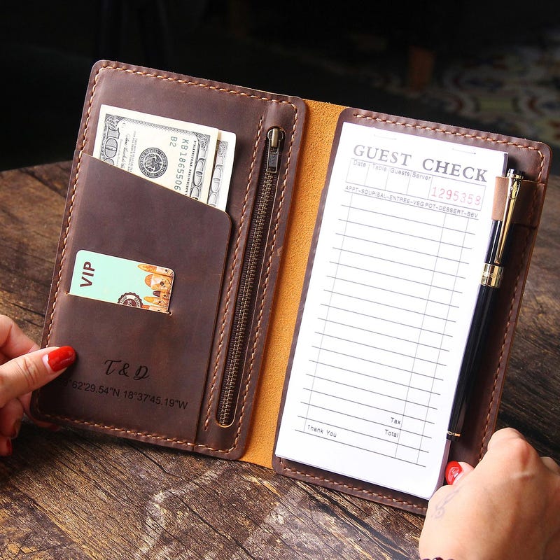 Leather Server Organizer - Etsy