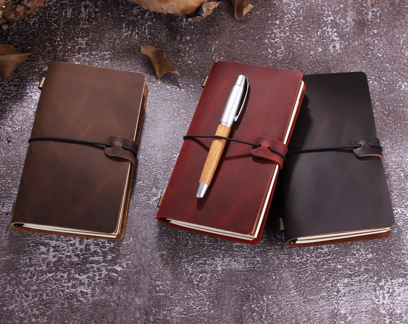 Handmade Leather Journal Notebook Personalized Leather - Etsy