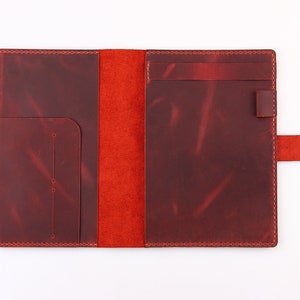 Personalized Leather 6"x9" Steno Pad Cover, Custom 6x9 Top Bound Spiral ...
