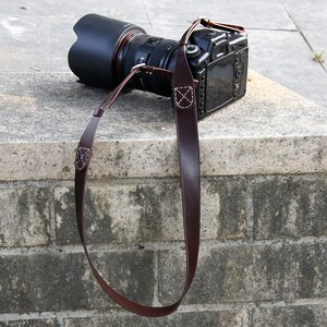 Handmade Leather Camera Strap Custom Strap for Photographers DSLR ...