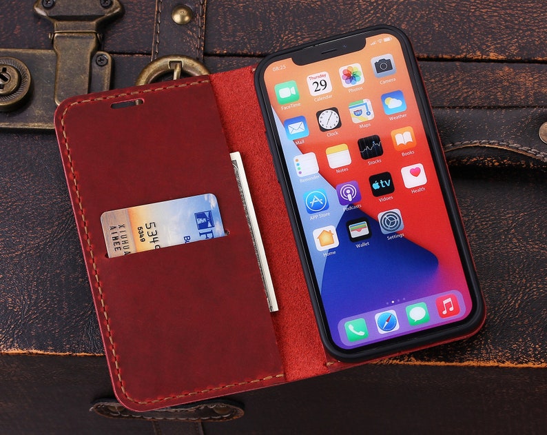 Personalization Leather Iphone 12 Cover Iphone 12 Pro | Etsy