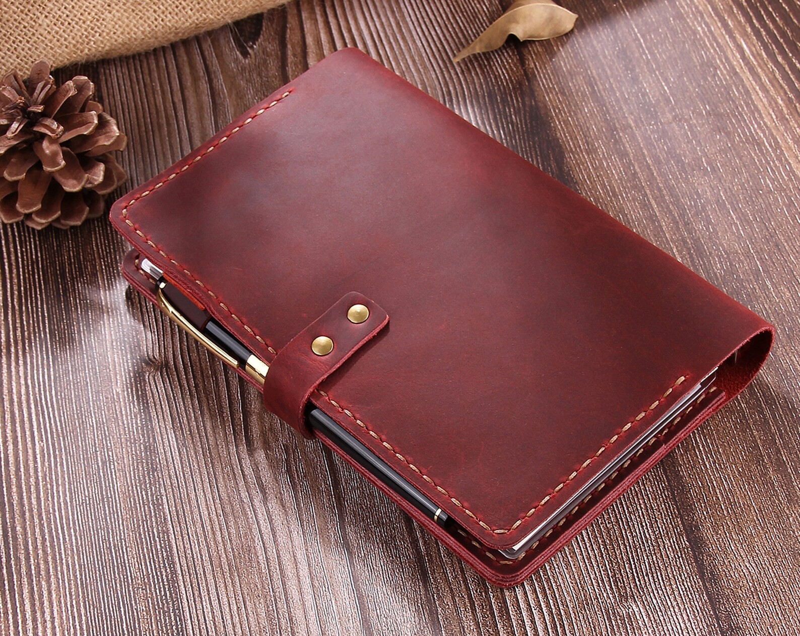 Genuine Leather A6 / 4.1x5.8 Diary Planner Notebook - Etsy Australia