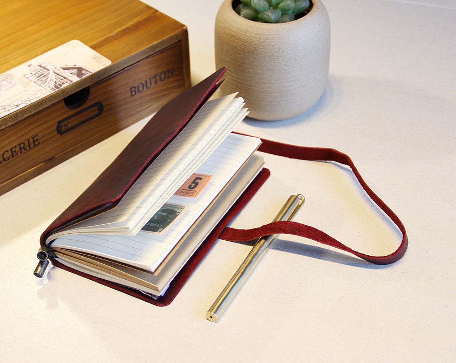 Personalized Vintage Journal Notebook Leather Travel Diary | Etsy