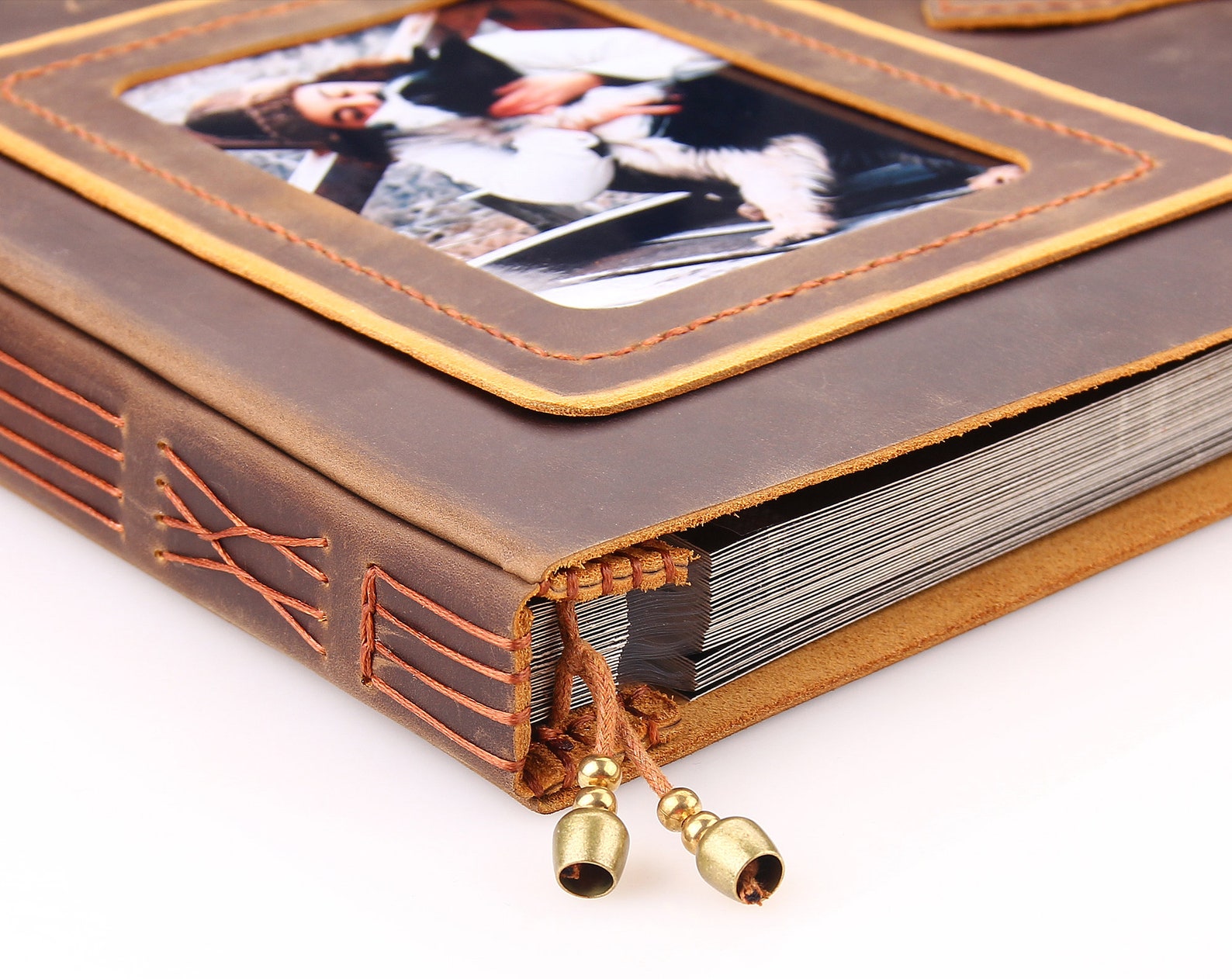 Handmade Leather Photo Album Self-adhesive 70 Pages Sticky - Etsy