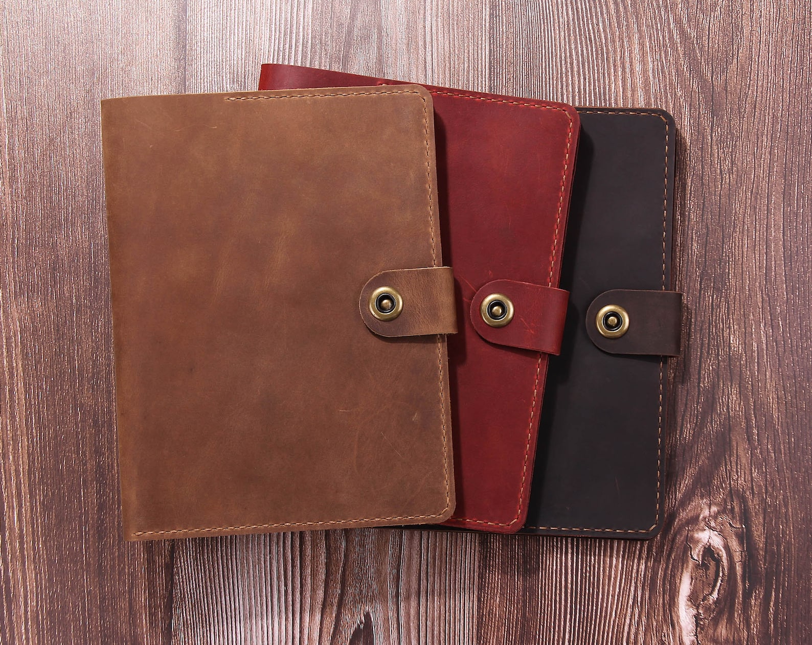 Leather Portfolio Personalized Padfolio Case A5 Leather | Etsy