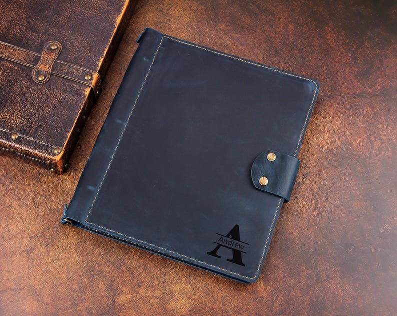 Personalized Sheet Music Folder, Handmade Leather Muisc Sheet Folder ...