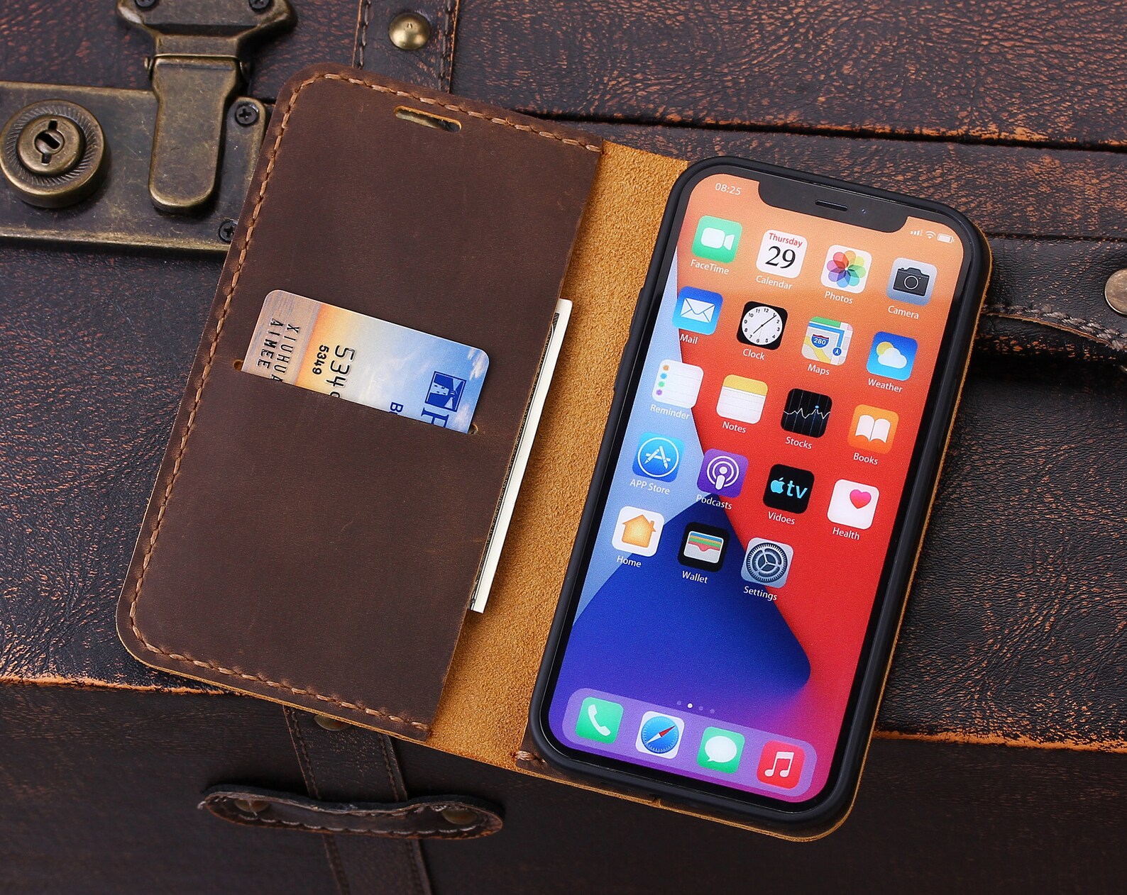 Personalization Leather Iphone 12 Cover Iphone 12 Pro | Etsy