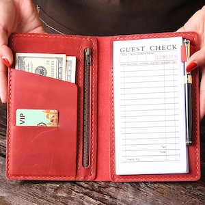 Server Book Cover for Waitress, Waitress Book Holder, Handmade Server ...