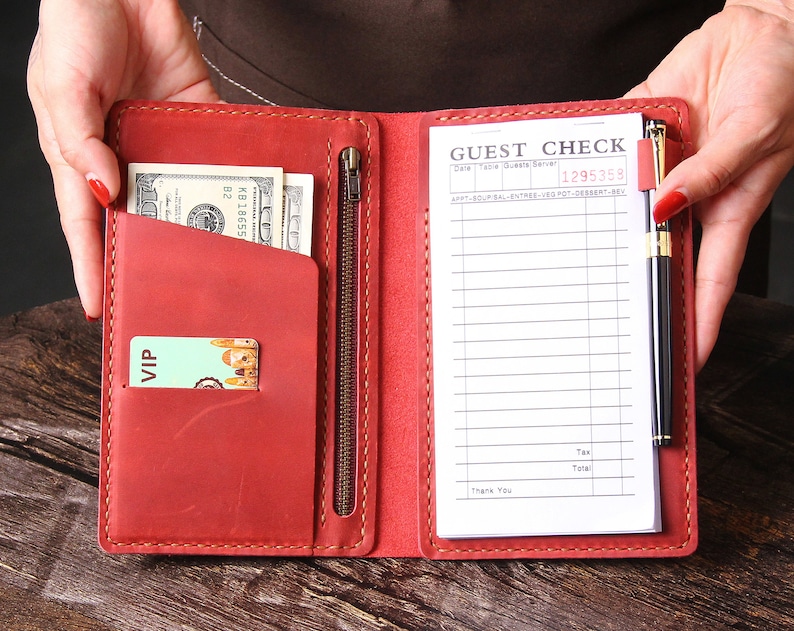 Server Book Cover for Waitress Waitress Book Holder Handmade - Etsy