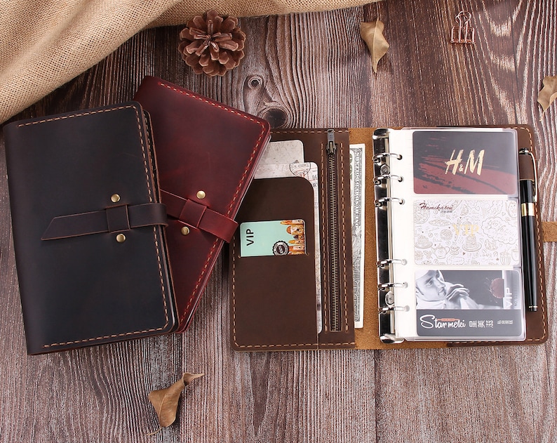 Genuine Leather A6 / 4.1x5.8 Diary Planner Notebook | Etsy