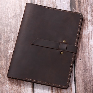 Persoanlzied Leather A5 Writing Pad Padfolio, Handmade Leather ...