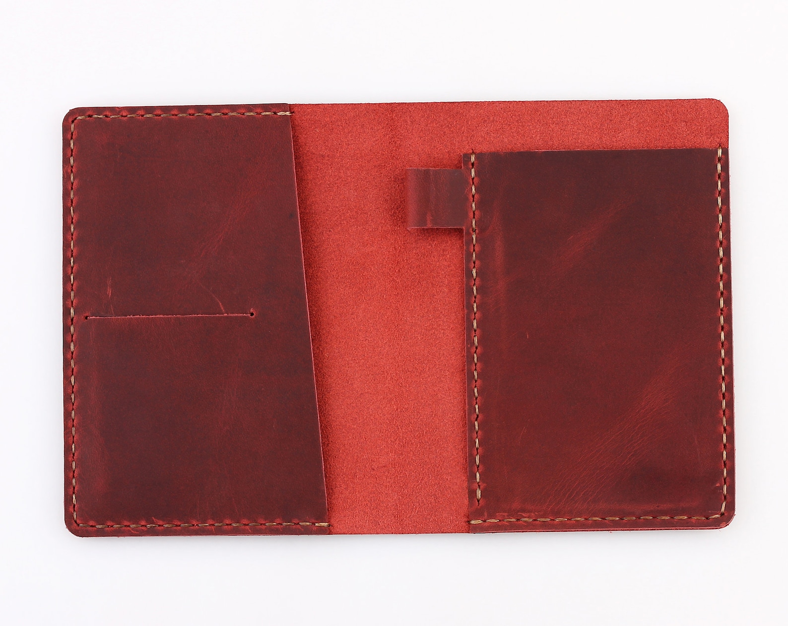 Handmade Top Bound Notebook Cover, Persoanlized Mini 3x5 Pocket Notepad Holder, Genuine Leather ...