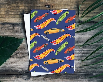 Hot Wheels Birthday Card - Etsy