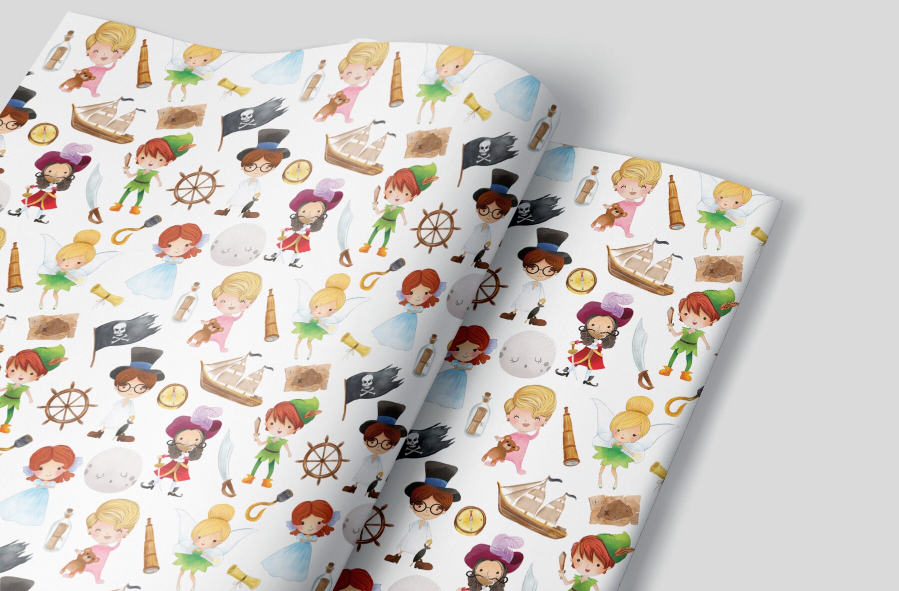 Peter Pan Wrapping Paper Sheets