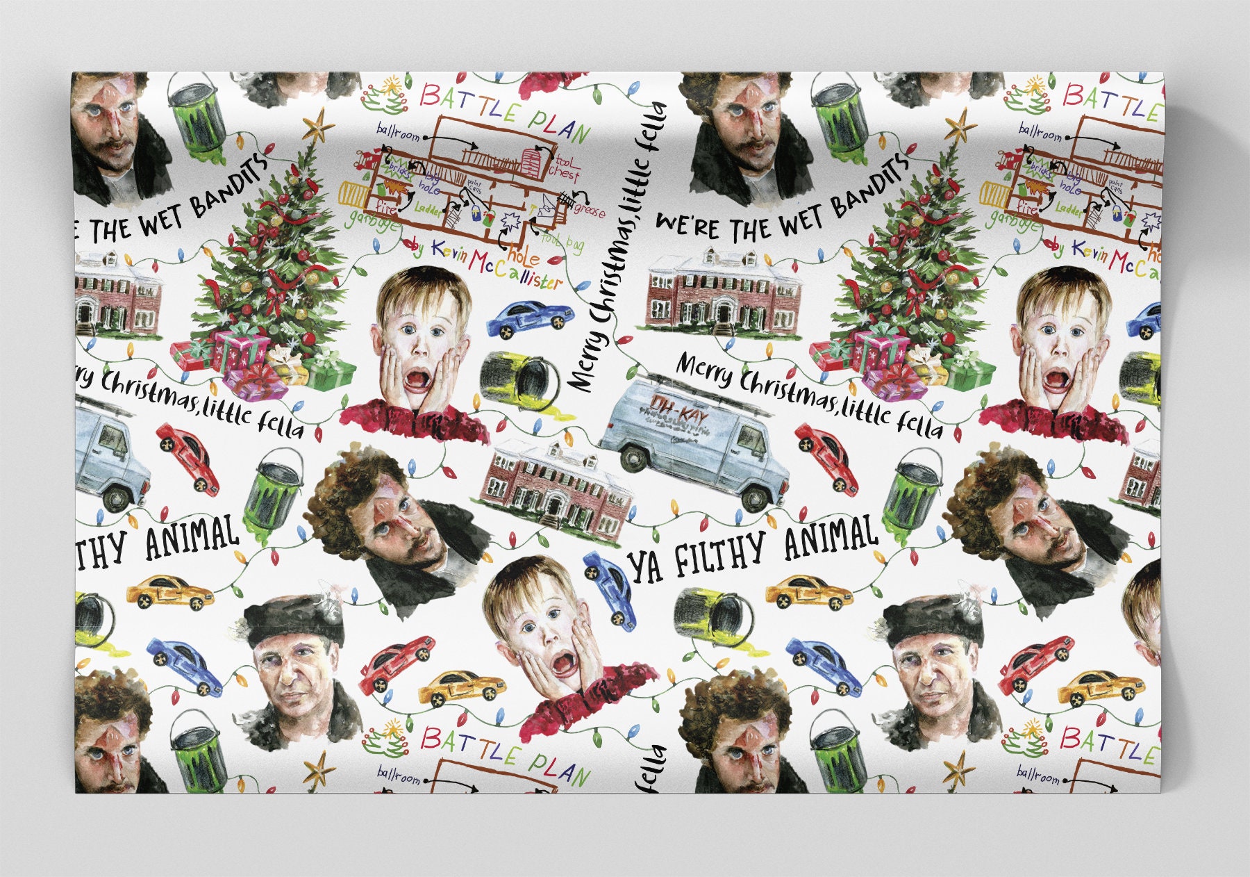 Home Alone Wrapping Paper sold by Nambcvt | SKU 565416 | Printerval UK