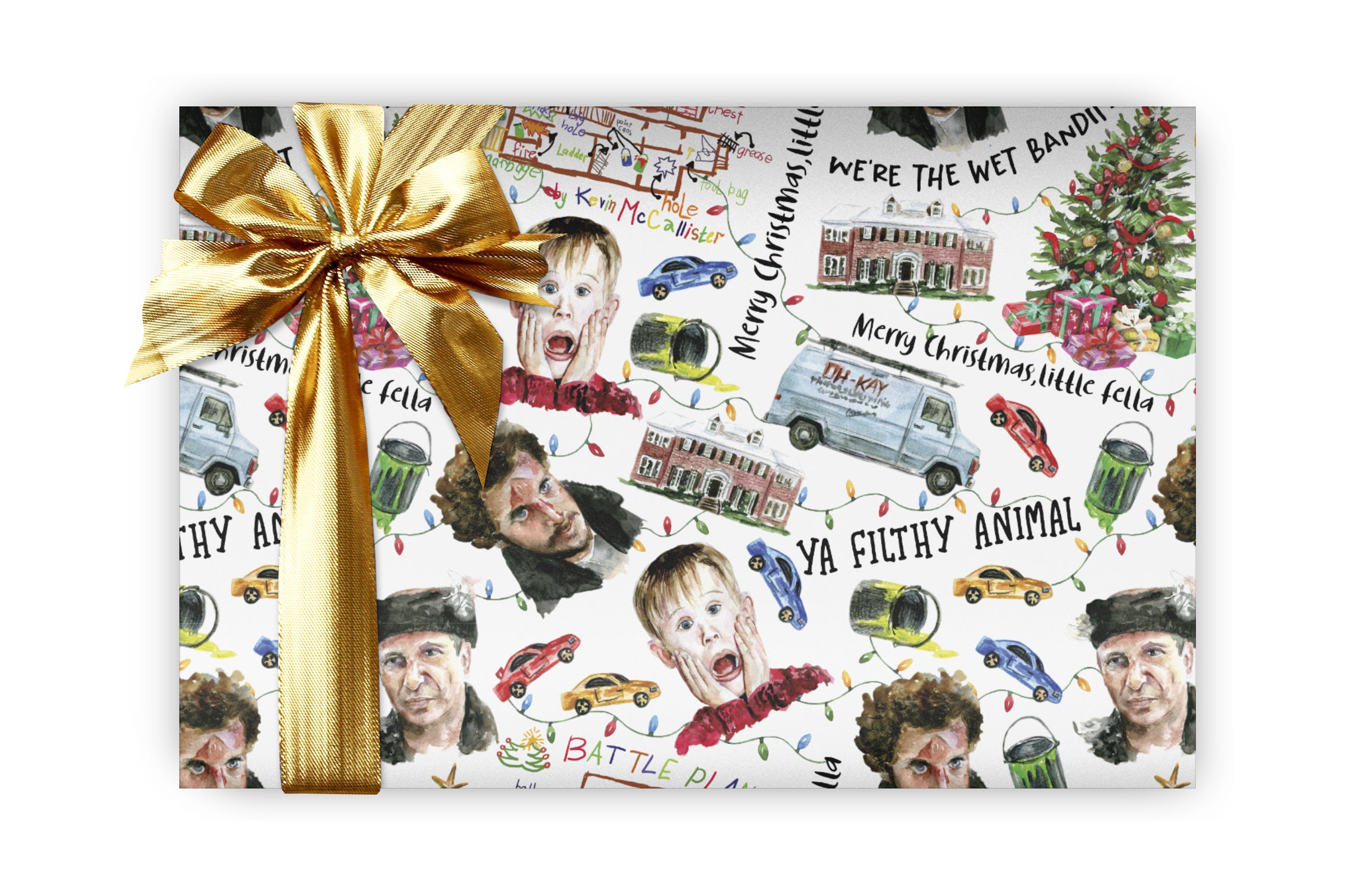 Home Alone Wrapping Paper sold by Nambcvt | SKU 565416 | Printerval UK