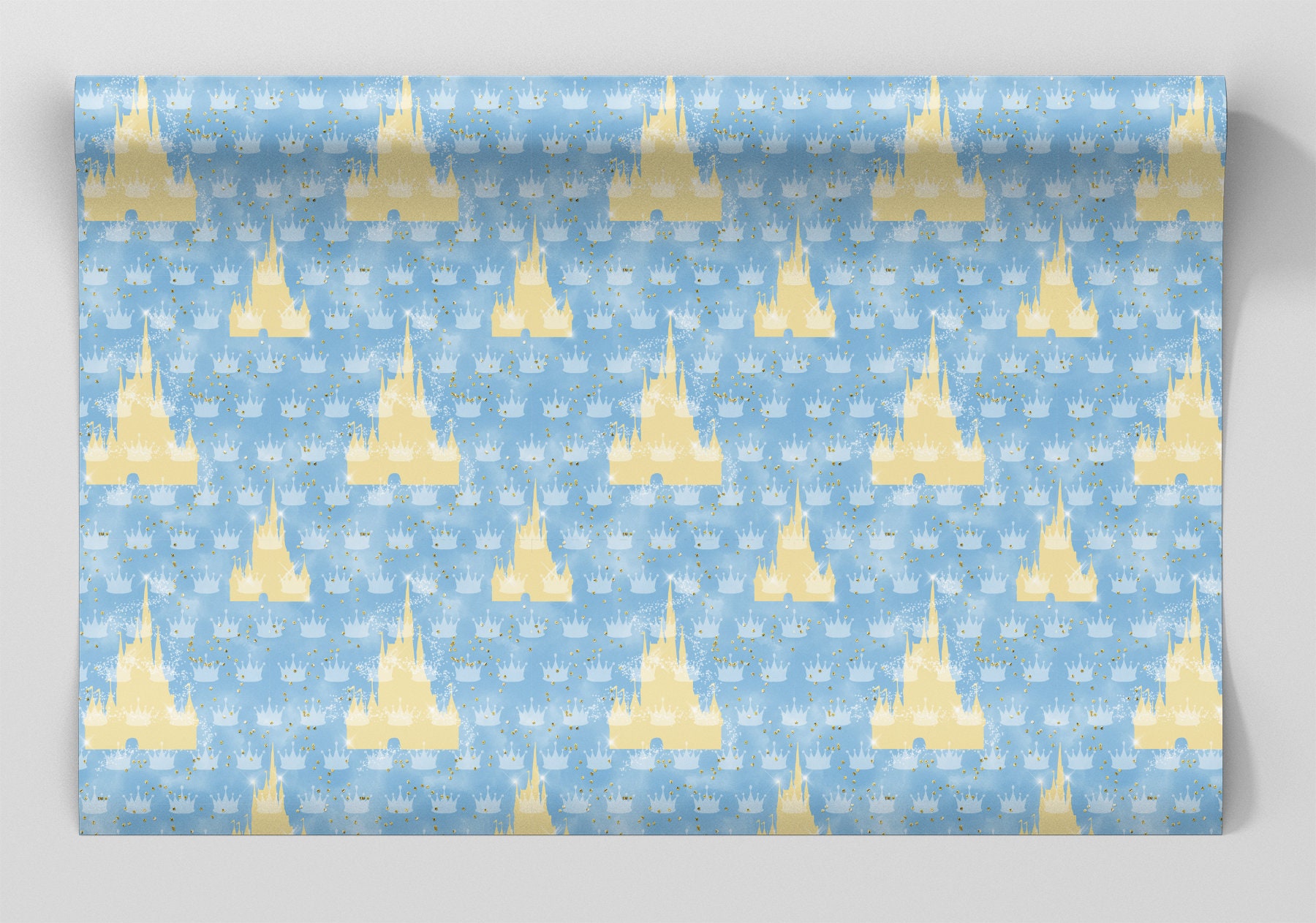 Disney Castle Wrapping Paper Sheets