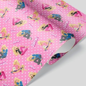 Barbie Wrapping Paper Sheets Set of 3 Barbie Party Decor - Etsy