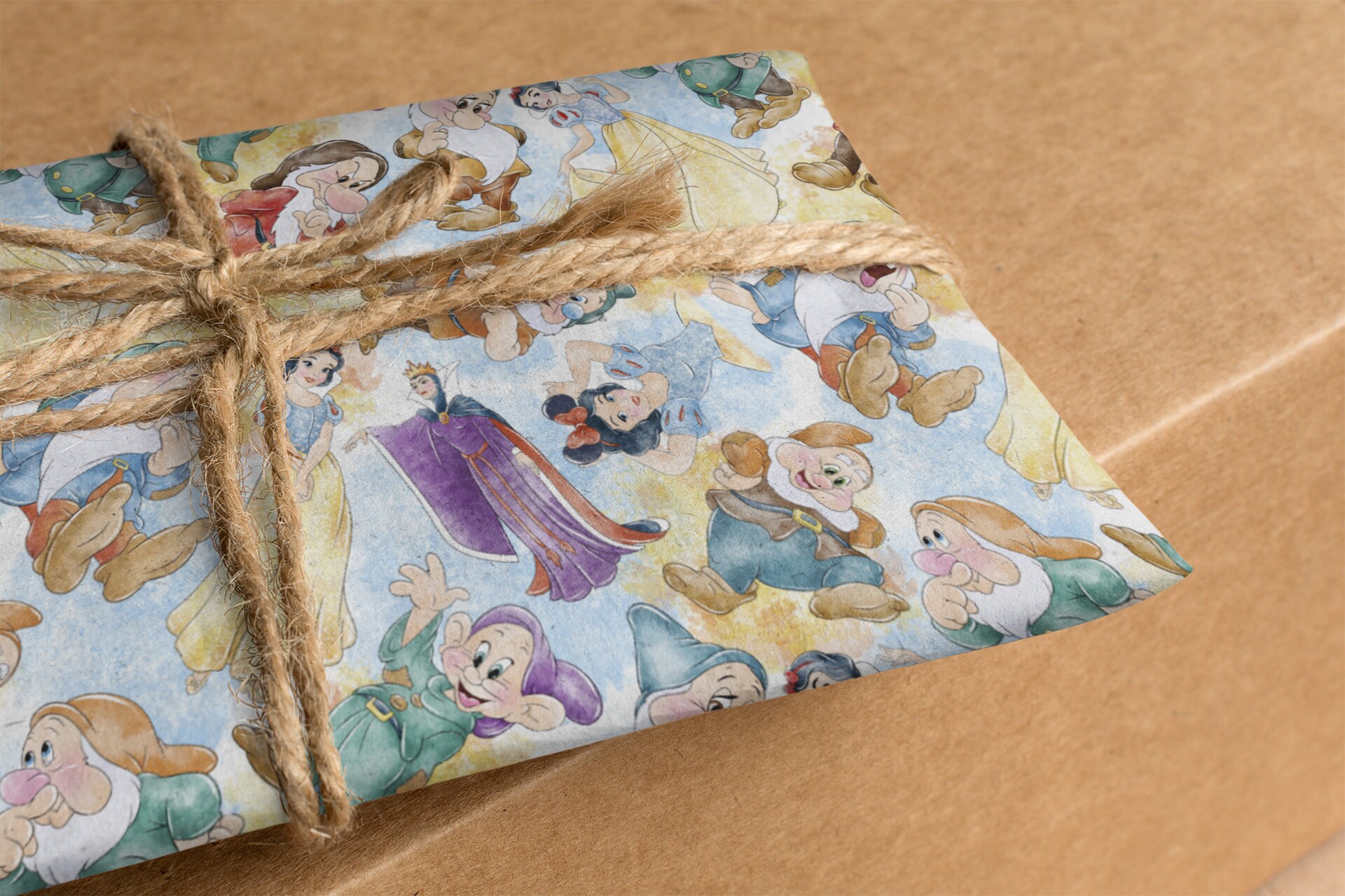 Snow White And The Seven Dwarfs Wrapping Paper