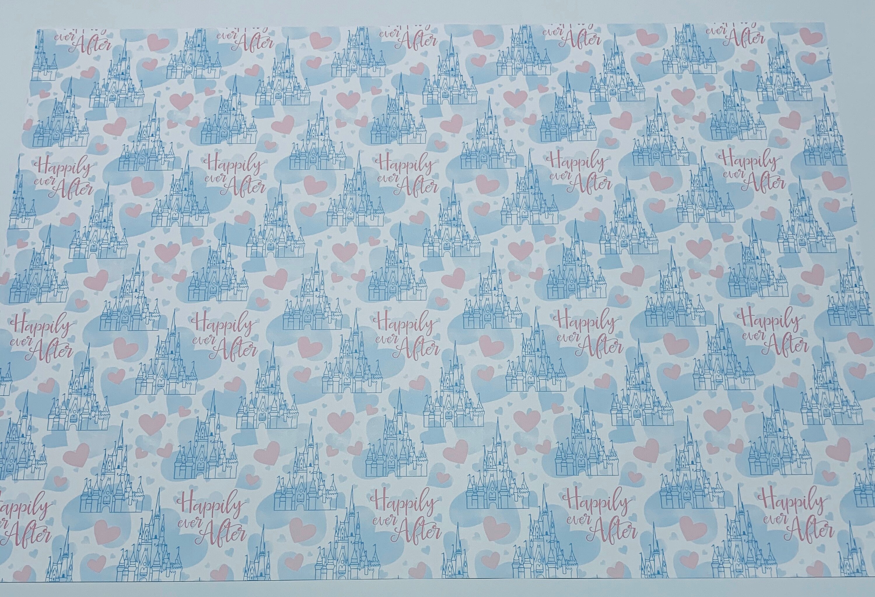 Disney Castle Wrapping Paper Sheets