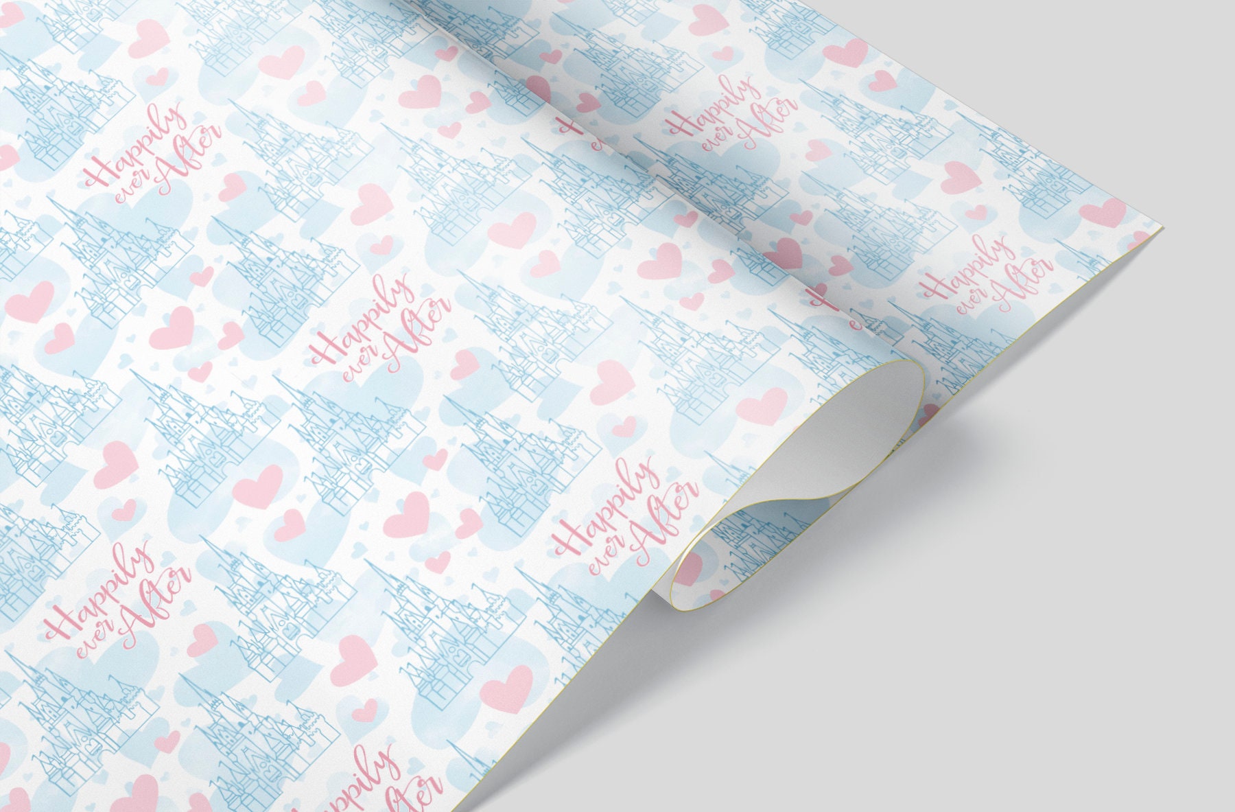 Disney Castle Wrapping Paper Sheets