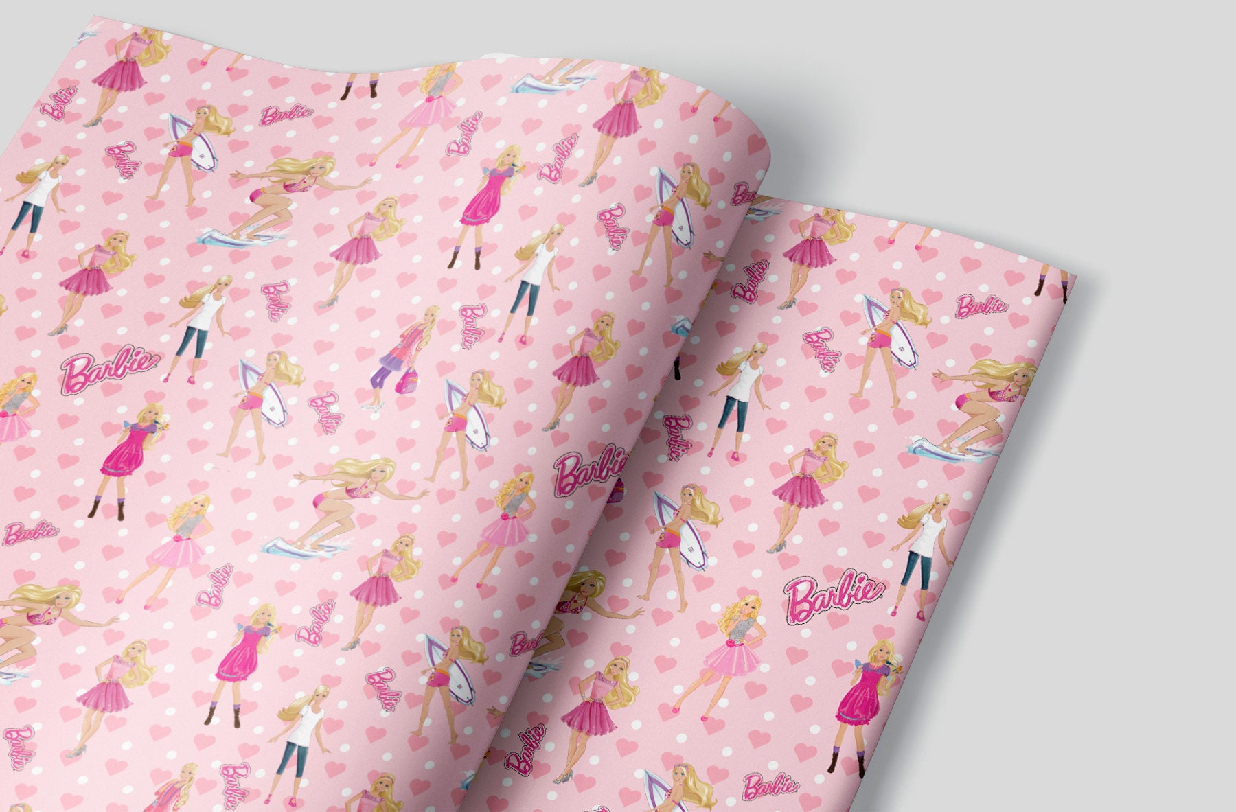 Barbie Wrapping Paper Sheets Set of 3 Barbie Party Decor - Etsy