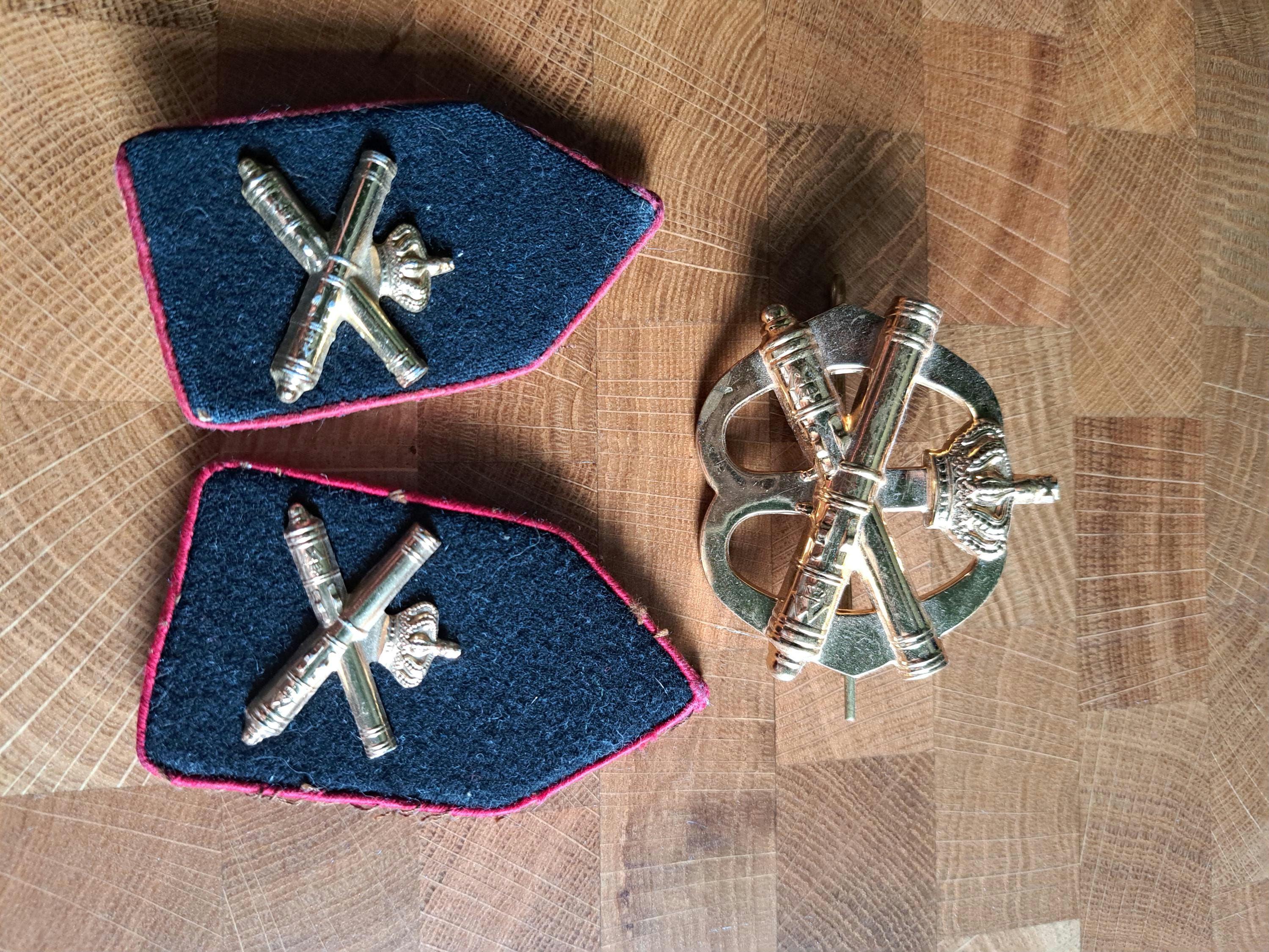 Dutch Army Artillery Division Beret and Collar Badge Set - Etsy