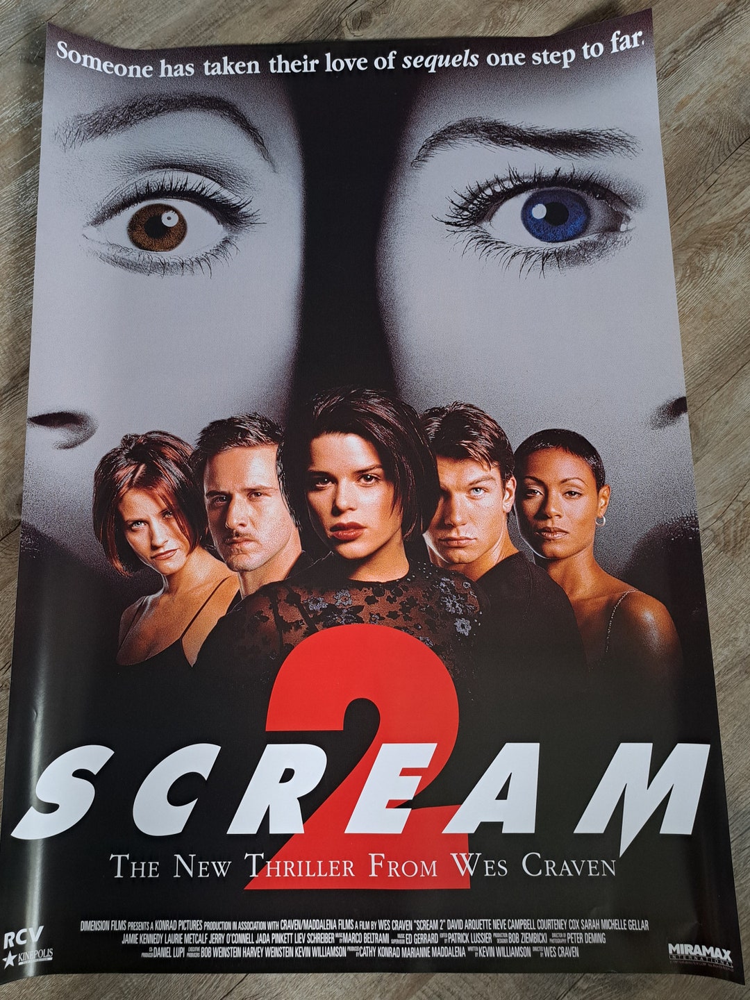 Scream 2 Wes Craven Original Movie Poster - Etsy
