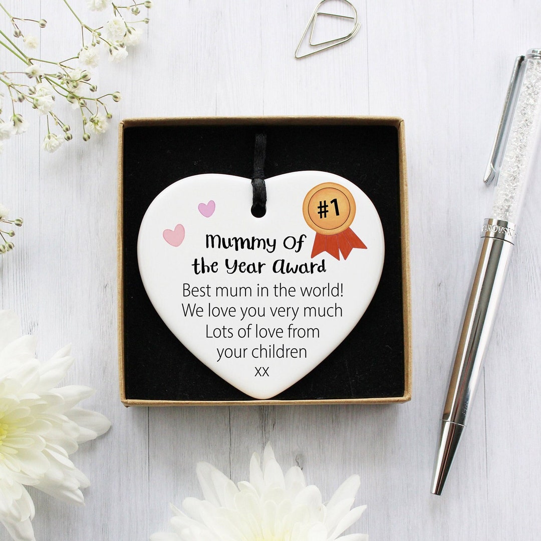 Personalized Mummy of the Year Award Ceramic Ornament - Etsy