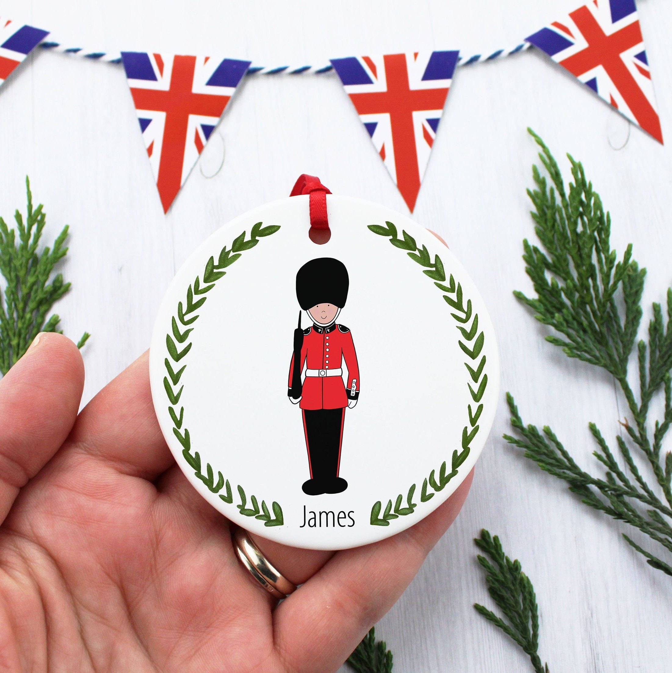 Royal Guard Ceramic Decoration / Queen's Guard / Grenadier - Etsy UK