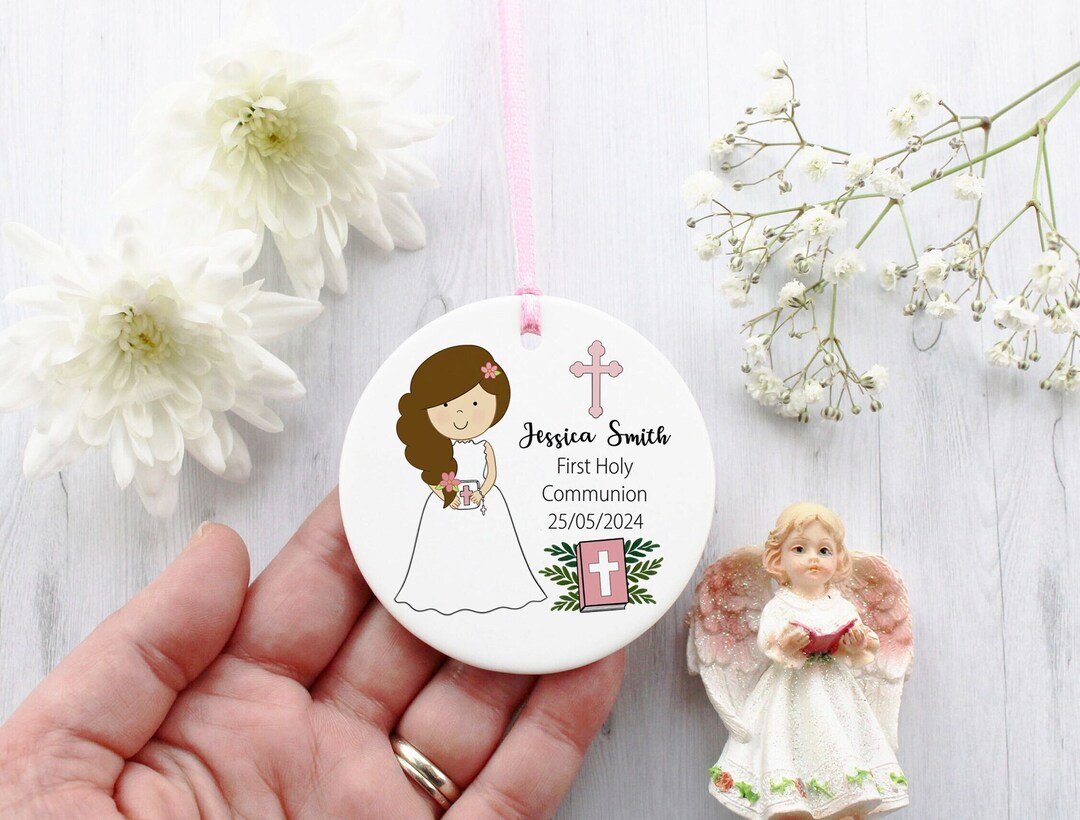 Personalised First Holy Communion Gift/first Communion Decoration/custom Ornament for Girl/girl ...