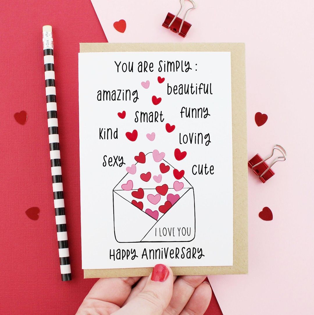 Love Letter to My Partner Card / Anniversary Card / Positive ...