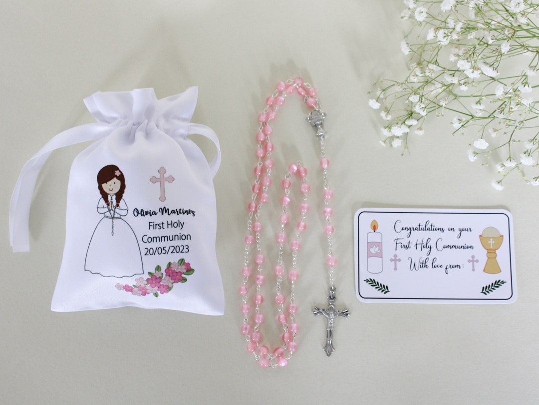 Personalisable Girl Holy Communion Gift Set / First Holy Communion Girl ...