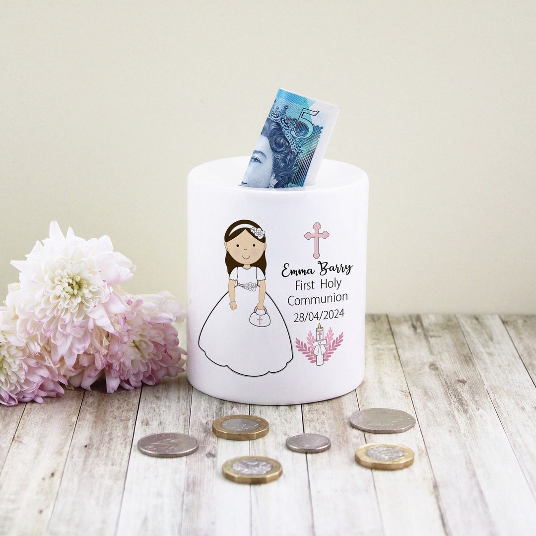 Personalized First Communion Money Box: Religious Gift (9.5 X 8 Cm) - Etsy