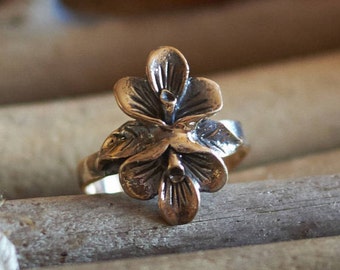Simple Gold Flower Ring Daisy Ring Gold Blossom Ring Boho - Etsy