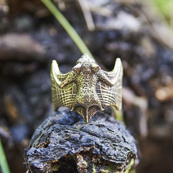 Bat Ring - Etsy