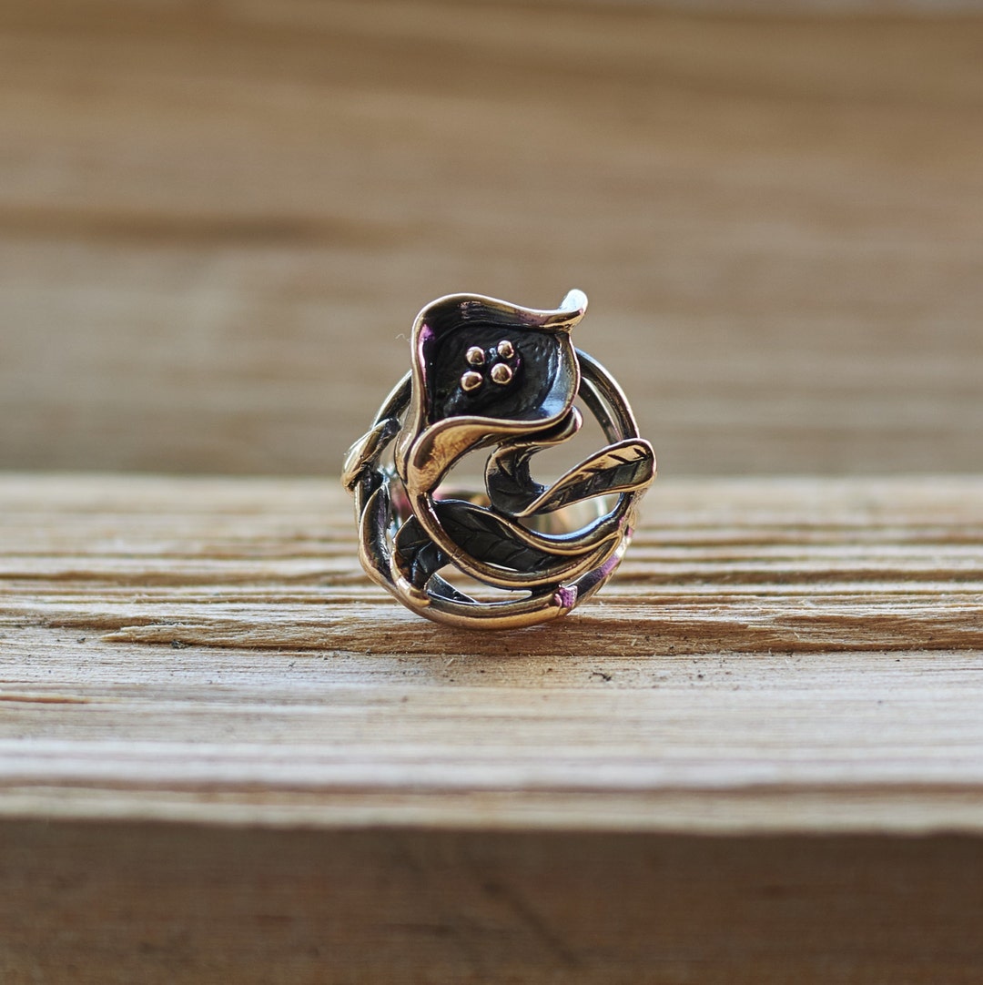 Rose Ring for Women, Rose Jewelry - Etsy