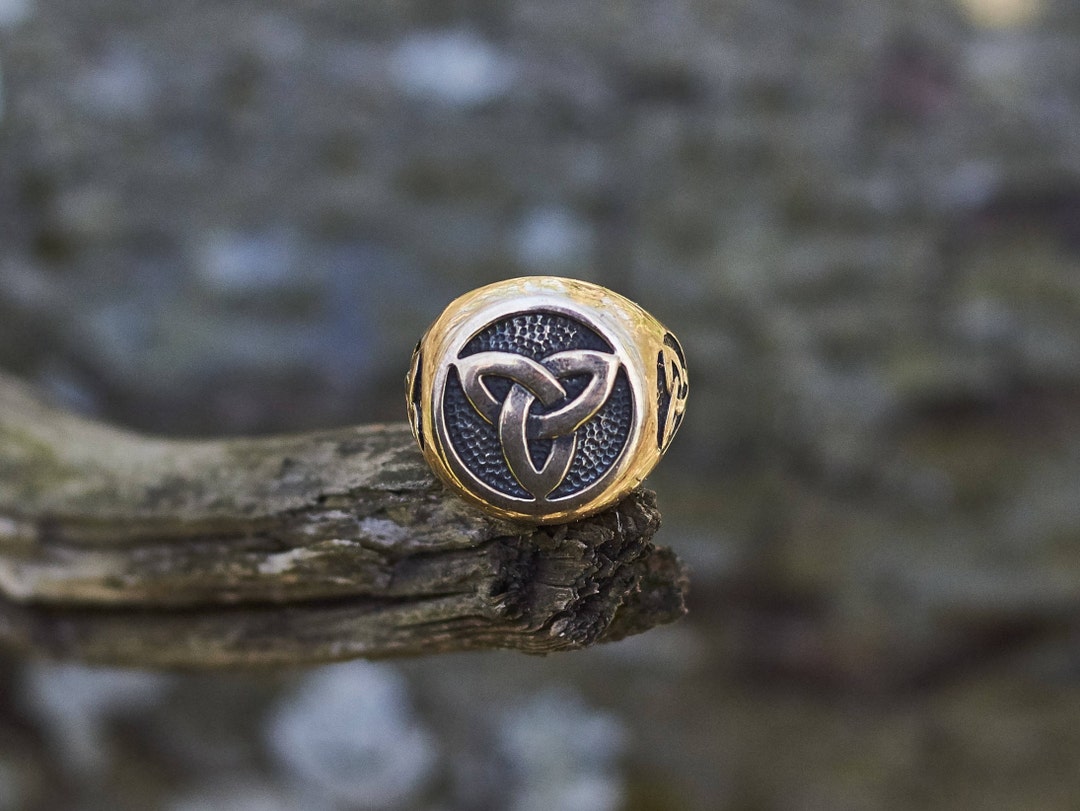 Elegant Celtic Trinity Ring | Irish Knot Design | Sterling Silver or ...
