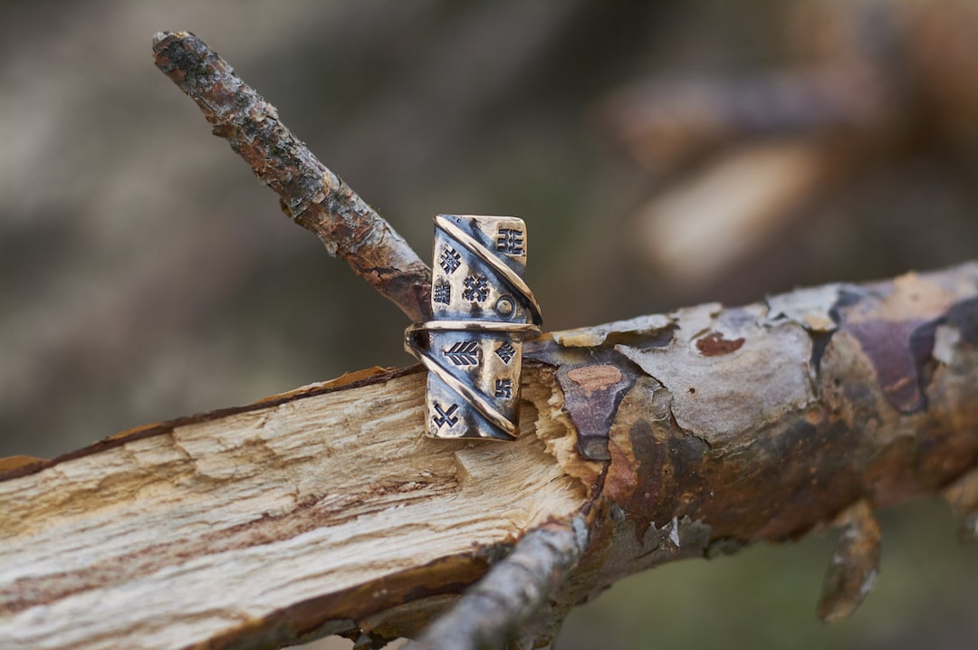 Long Baltic Pagan Sign Ring - Etsy