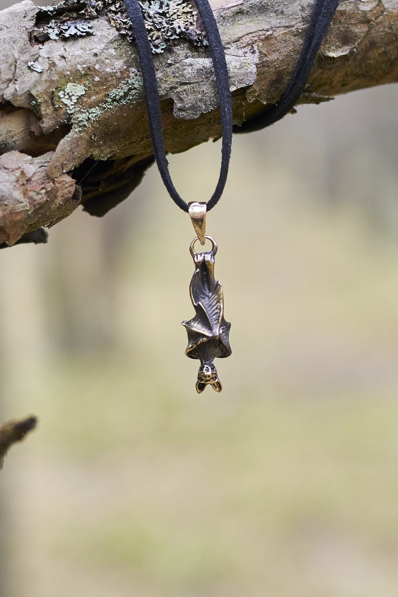 Bat Pendant Necklace Bat Jewelry Witch Jewelry Halloween | Etsy
