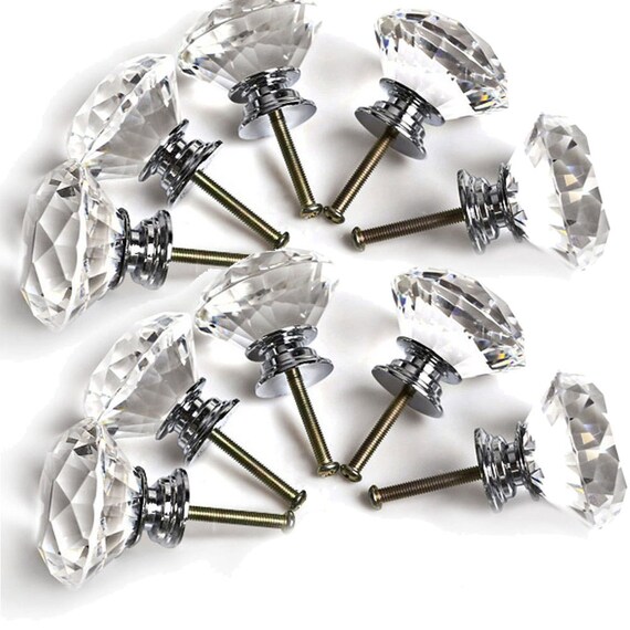 Diamond Shaped Door Knob Cabinet Cupboard Knobs Toilet Kitchen | Etsy