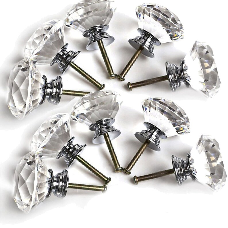 Diamond Shaped Door Knob Cabinet Cupboard Knobs Toilet Kitchen - Etsy