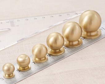 Mini Brass Knobs - Etsy
