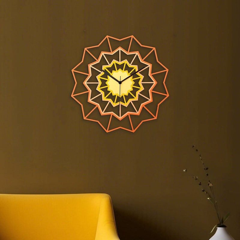 Chevron Wall Clock - Etsy